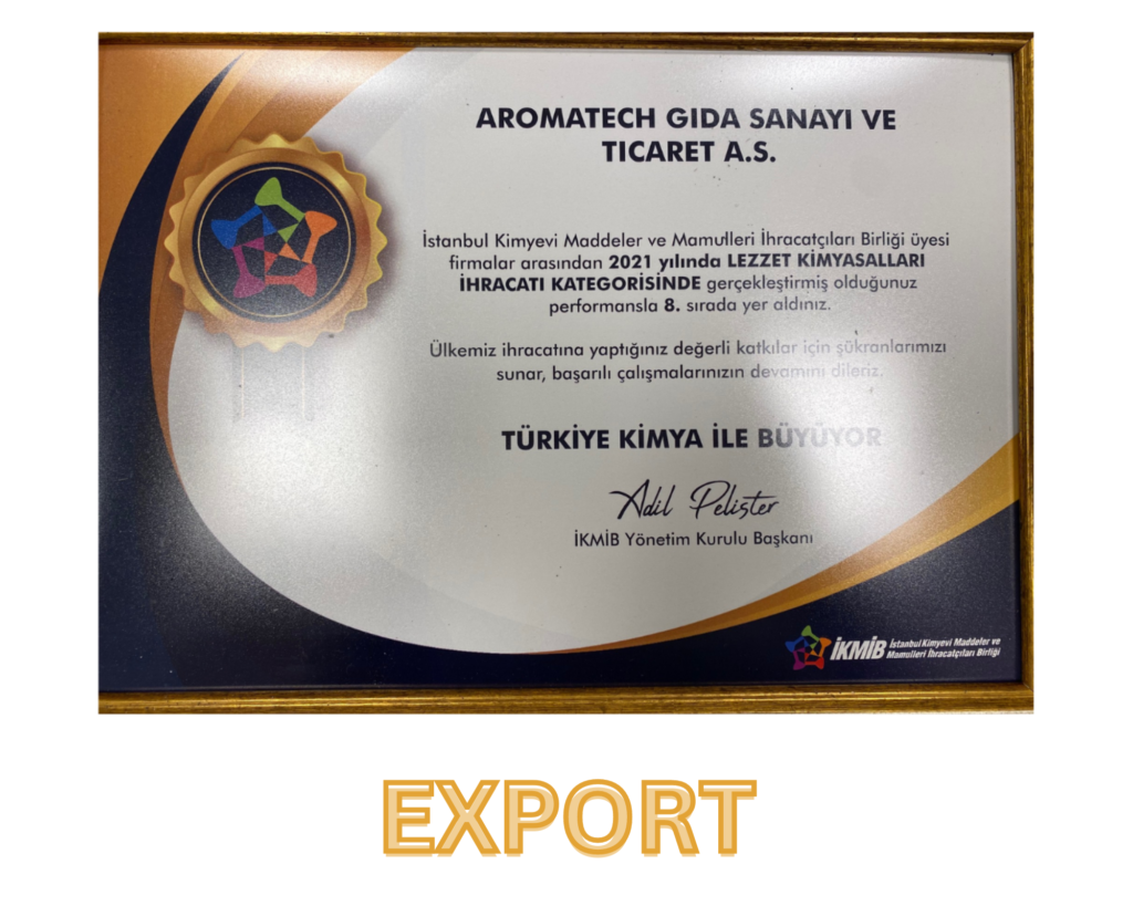Export Stars Award - Aromatech